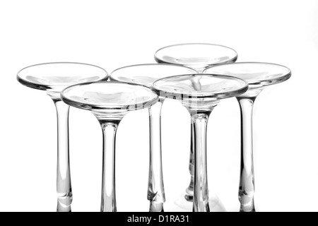 Inverted glasses legs Stock Photo - Alamy