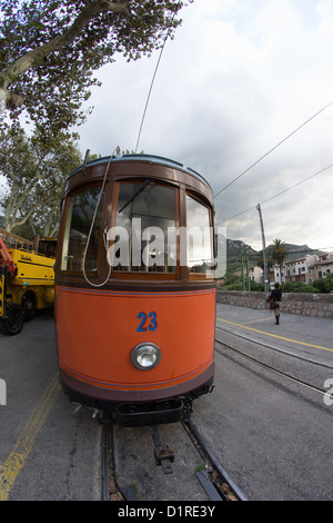 The tramline from Sollér to Port de Sollér is part of The Orange train ...