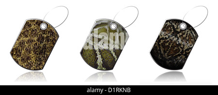 Set of labels of snake skin 2 Stock Photo - Alamy