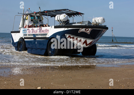 the wash monster on the beach hunstanton on the north norfolk coast ...