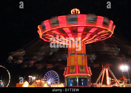Amusement park marry-go-round ride Stock Photo - Alamy