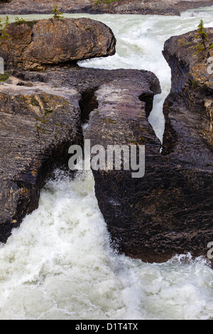 Natural Bridge over the Kicking Horse River near Field in Yoho National ...