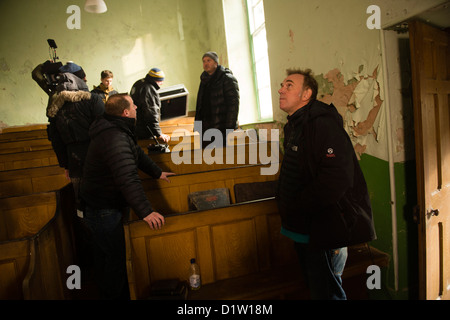 Film director MARC EVANS on the set of a drama Stock Photo - Alamy