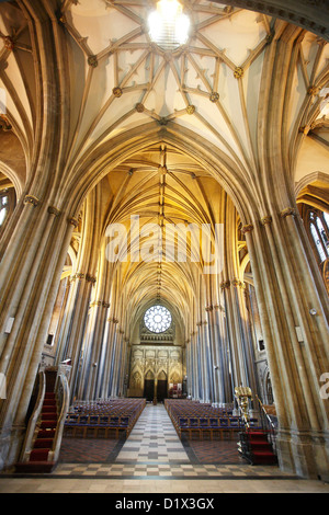 The Interior of Bristol Cathedral Stock Photo - Alamy