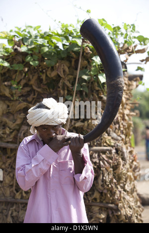 Tutari is a traditional bugle-like musical instrument, Maharashtra ...