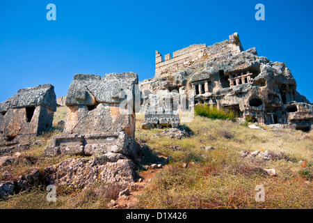 Tlos ruins and tombs, an ancient Lycian city near the town of ...