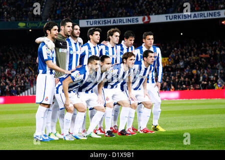 RCD Espanyol team group line-up (Espanyol), FEBRUARY 21, 2026 ...