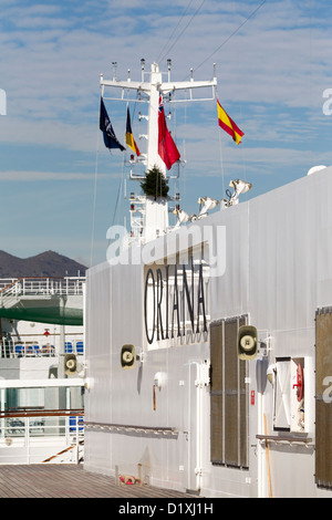 Flags flying from masthead Stock Photo - Alamy