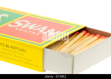 Box of Swan Vesta Matches Stock Photo - Alamy