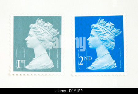 Royal Mail 1st & 2nd Class Stamps Stock Photo - Alamy