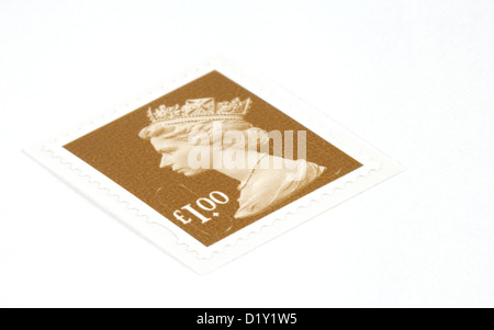 A UK £1 One Pound postage stamp for mail and post Stock Photo - Alamy