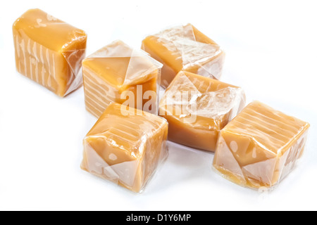 wrapped caramel candy Stock Photo - Alamy