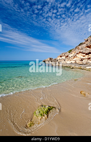 Cala Vella beach. Mallorca Island. Spain Stock Photo - Alamy