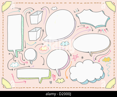 speech bubble designs Stock Photo - Alamy