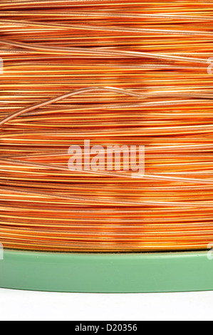 Reel of copper wire Stock Photo - Alamy