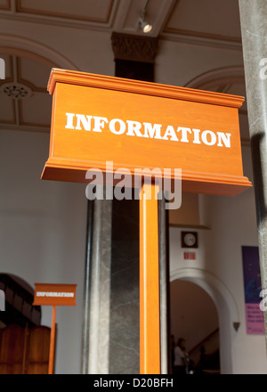 Information desk sign Stock Photo - Alamy