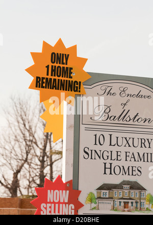 New home sales sign Stock Photo - Alamy