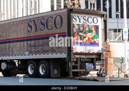 Sysco food delivery truck - Washington, DC USA Stock Photo - Alamy