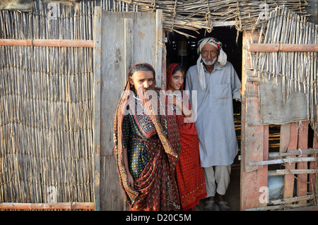 Tribal Jat woman in a rural village in the district of Kutch, Gujarat ...