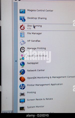 Screenshot - Linux Mageia operating system - security config screen ...