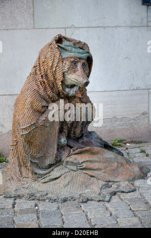 Little Red Riding Hood statue in Alsfeld, Hesse, Germany, Europe Stock ...