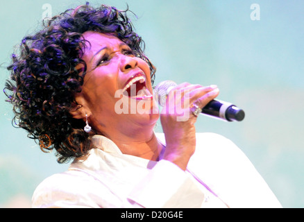 US gospel singer Queen Esther Marrow performs during her concert ...