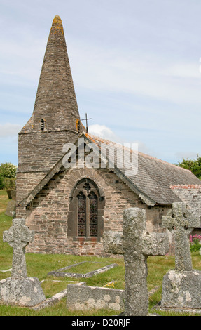 St Enodoc Church Trebetherick in the Parish of St Minver amongst the ...