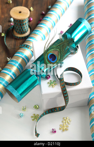 Curling Ribbon - Colorful gift wrapping band on white background Stock ...
