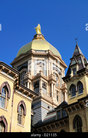 Golden Dome building ,Notre Dame campus Stock Photo - Alamy