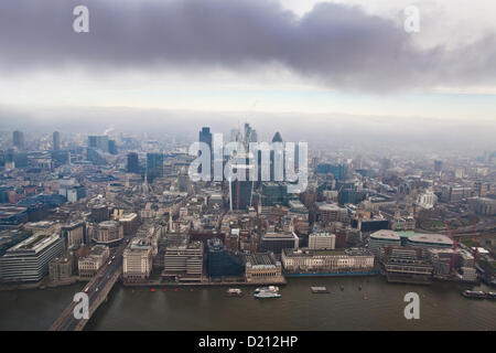 The view from the 72nd floor of the Shard, The Shard, London, England ...