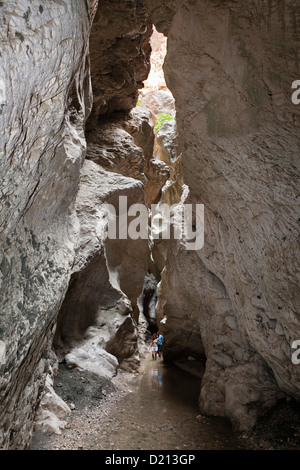 Tourists at Saklikent Gorge near Tlos and Fethiye, Lycian coast, Lycia ...