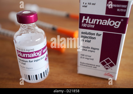 Bottle of Humalog insulin Stock Photo - Alamy