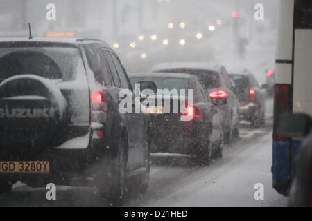 Gdynia, Poland 11th, January 2012 After few days of warm weather, the ...