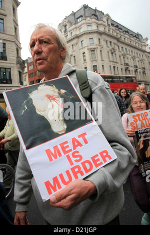 March for farmed animals, London Stock Photo - Alamy