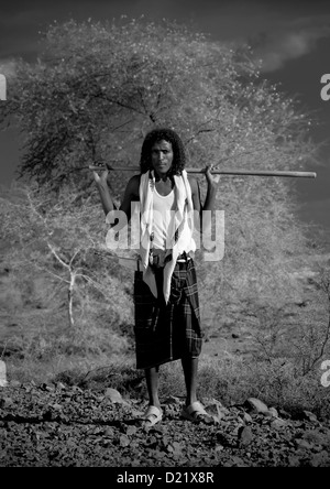 Afar Tribe Warrior, Assaita, Afar Regional State, Ethiopia Stock Photo ...
