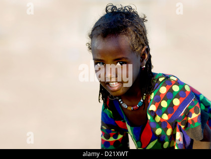 Young Afar Tribe Girl, Assaita, Afar Regional State, Ethiopia Stock ...