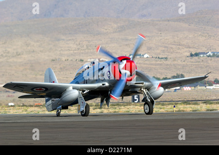 Hawker Sea Fury "Sawbones" flown by Space Shuttle Astronaut Curt Brown ...