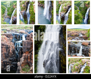 Waterfall at Blade River Canyon in South Africa Stock Photo - Alamy