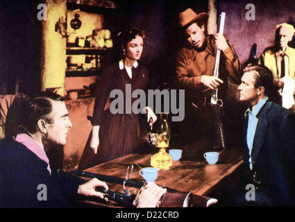 RANDOLPH SCOTT, DONNA REED, LEE MARVIN, HANGMAN'S KNOT, 1952 Stock ...