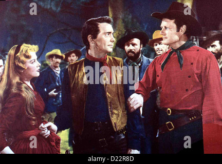 JOEL MCCREA, ARLENE DAHL, THE OUTRIDERS, 1950 Stock Photo - Alamy