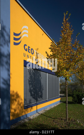 Unterhaching, Germany, building the geothermal power plant Unterhaching ...