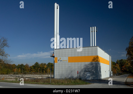 Unterhaching, Germany, building the geothermal power plant Unterhaching ...