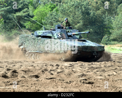 The CV90 tank was showcased during the Army Open Day 2012 in Oirschot ...