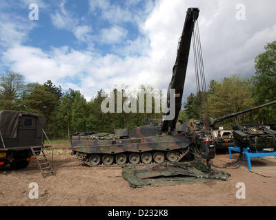 The Leopard 1 ARV (Armored Recovery Vehicle) displayed during the Army ...