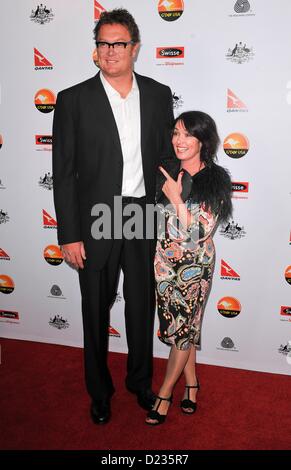 Luc Longley, Anna Gare at arrivals for G'Day USA Gala, JW Marriot at LA ...