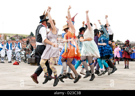 Molly Dancing at Whitby Folk Week Stock Photo - Alamy