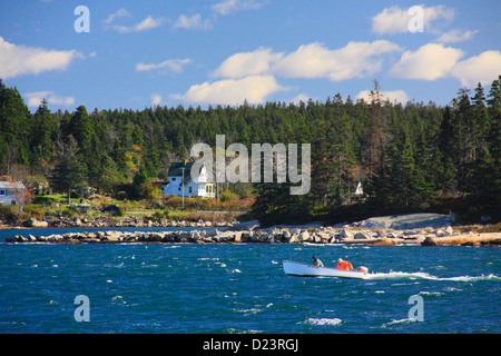 Vinalhaven Island Seen From Vinalhaven Ferry, Vinalhaven Island, Maine ...