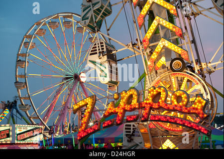 Amusement park at the Maryland State Fair, Timonium MD Stock Photo - Alamy