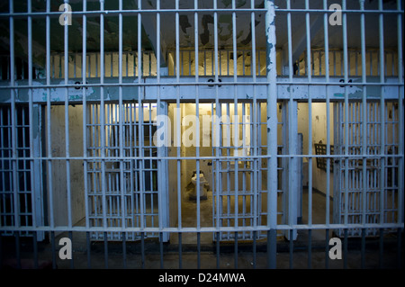 Jail cells and interior of Old Maryland House of Corrections, Jessup ...
