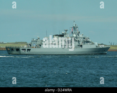 The TCG Barbaros F244 is a Turkish Navy frigate stationed at the Port ...